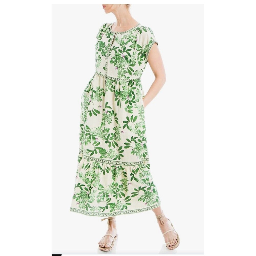 Max Studio London Floral Print Maxi Dress Casual Summ… - Gem